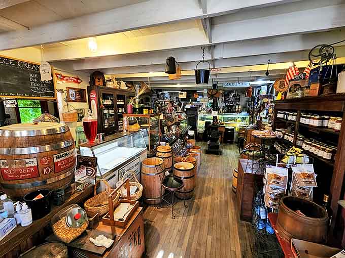 The main shopping area where necessities mingle with curiosities, and every aisle offers something unexpected to discover.