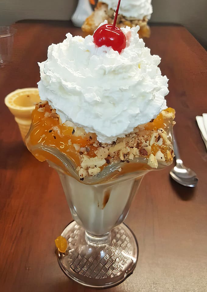 The Peaches and Cream sundae &ndash; where fresh fruit and ice cream perform a sweet duet that belongs in the dessert hall of fame.