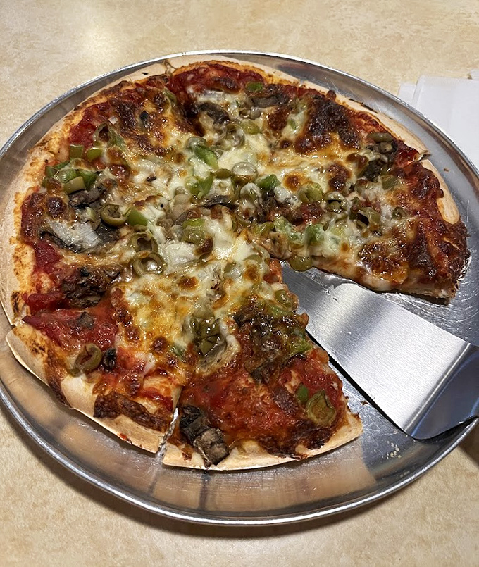 Pizza perfection with a medley of toppings that proves Suisse Haus can nail Italian-American classics too.