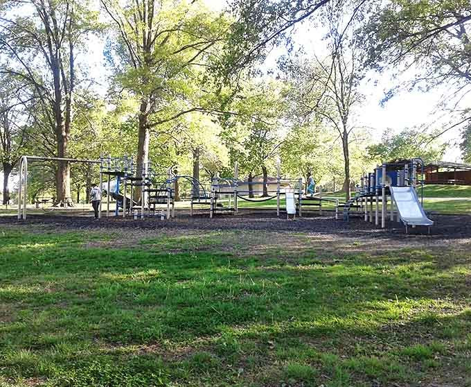 This playground offers landlubbers a chance to burn energy between water adventures, proving Carlyle Lake caters to all ages.