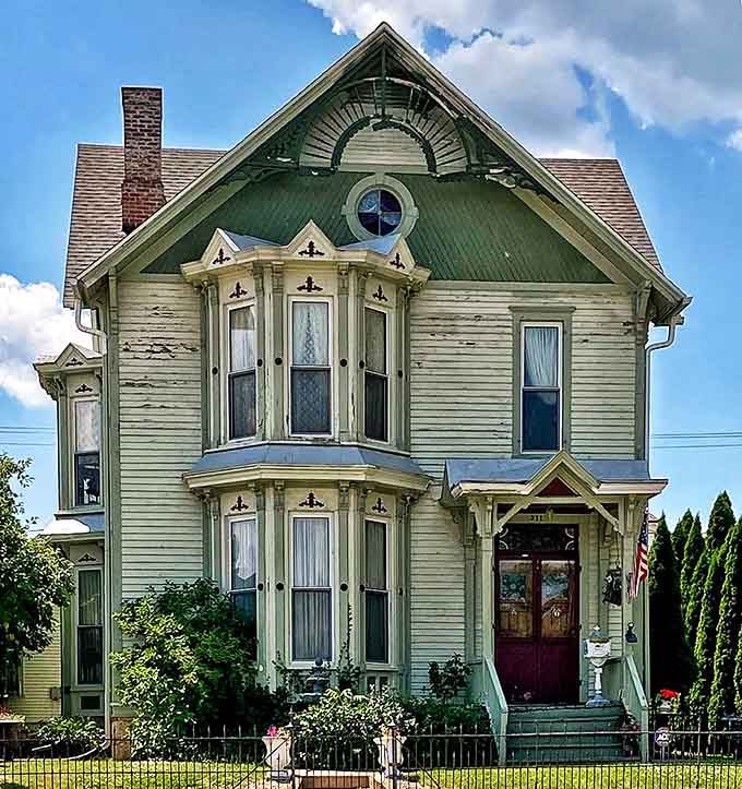 This Queen Anne-style house showcases the intricate woodwork and distinctive bay windows that made Victorian architecture so captivating.