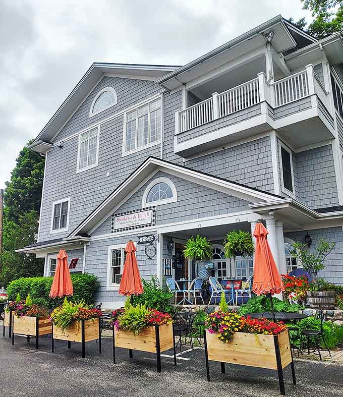 Small Batch at the Cupola serves up culinary magic in a setting where flower boxes burst with color and every meal feels like a special occasion.