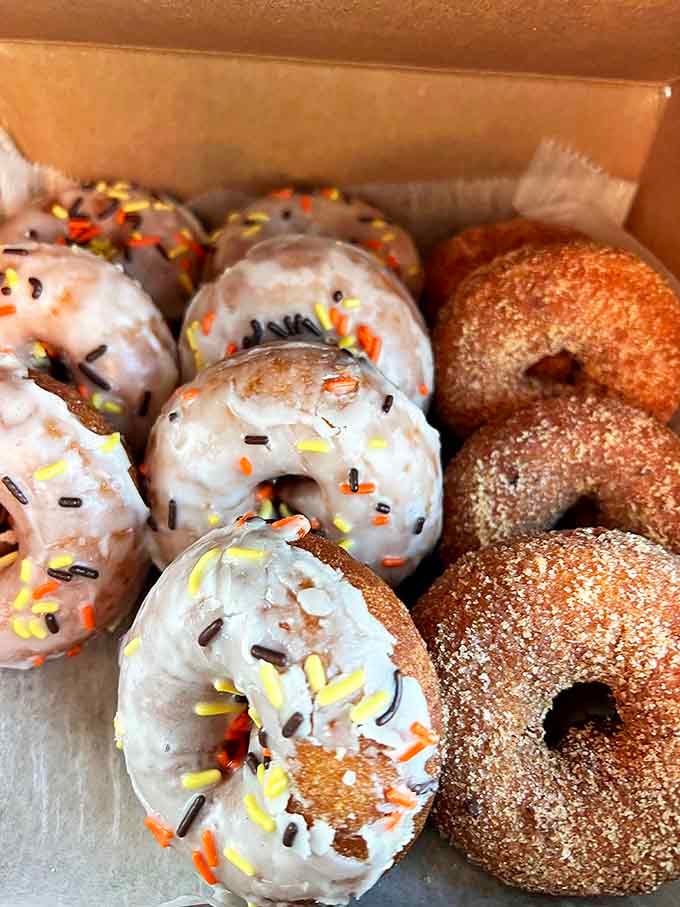 Festive sprinkles turn these donuts into little celebrations, because sometimes you need your breakfast to be a party.