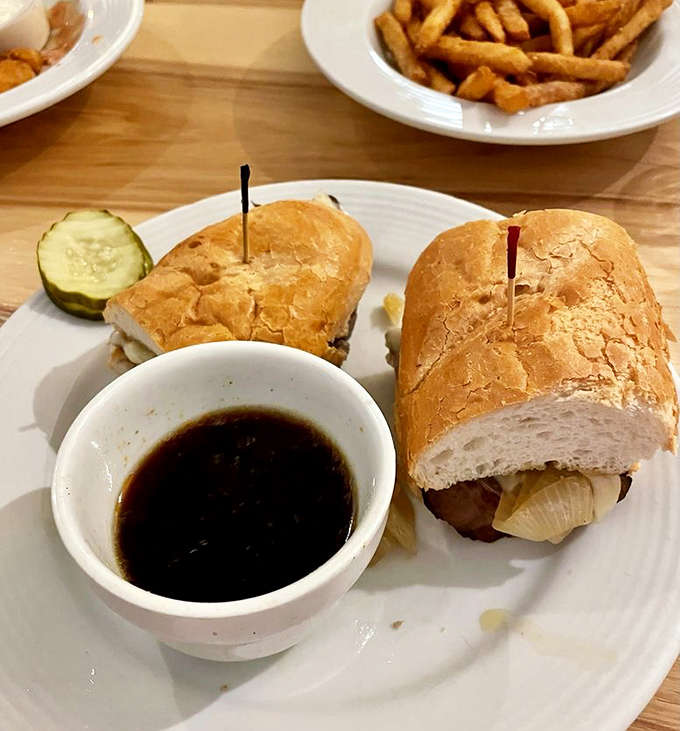 These steak sandwiches aren't playing around &ndash; tender beef, crusty bread, and those caramelized onions that make everything they touch better.