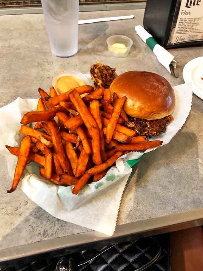 The Flying Yankee sandwich lives up to its name with crispy breaded chicken that'll have you ready for takeoff.