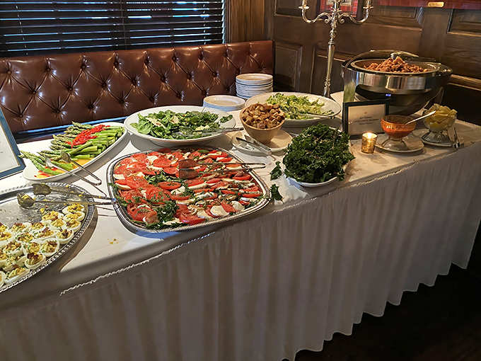 A feast for the eyes before it becomes a feast for the stomach—the buffet spread showcases Tortoise's attention to detail.