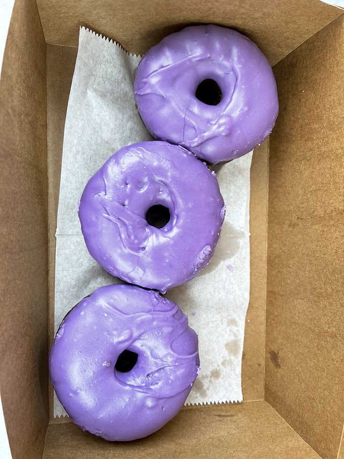 Those purple beauties only appear on weekends, making them the unicorns of the donut world and worth setting an alarm for on Saturday morning.