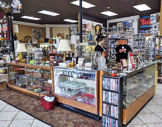 The central hub where treasures are displayed and stories exchanged &ndash; every item waiting for its next chapter to begin.