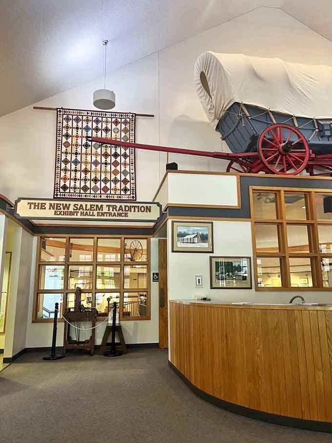 The visitor center provides essential context before your journey begins, preparing modern travelers for their encounter with 1830s frontier reality.