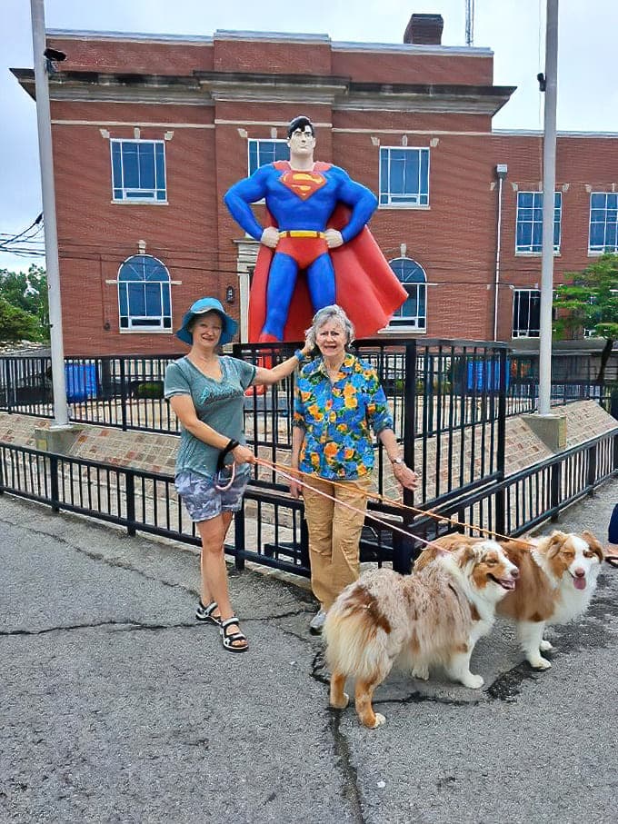 The World's Largest Superman Statue stands proudly as Metropolis' most photographed landmark, drawing fans from across the globe.
