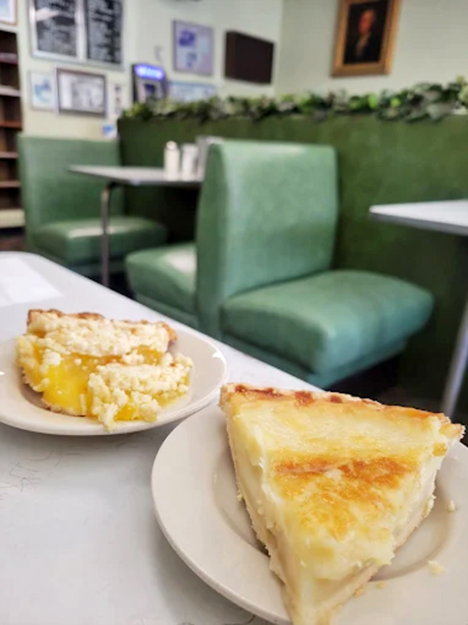 Coconut custard pie: That mile-high meringue isn't just dessert, it's a fluffy cloud of happiness that makes you wonder why you ever waste calories on trendy sweets.