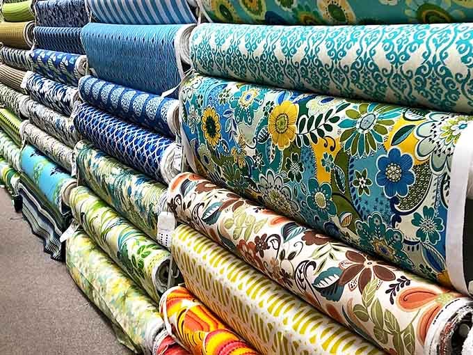 Floral prints that bring the garden indoors without the watering requirements or the bees, which is really the ideal situation for most people.