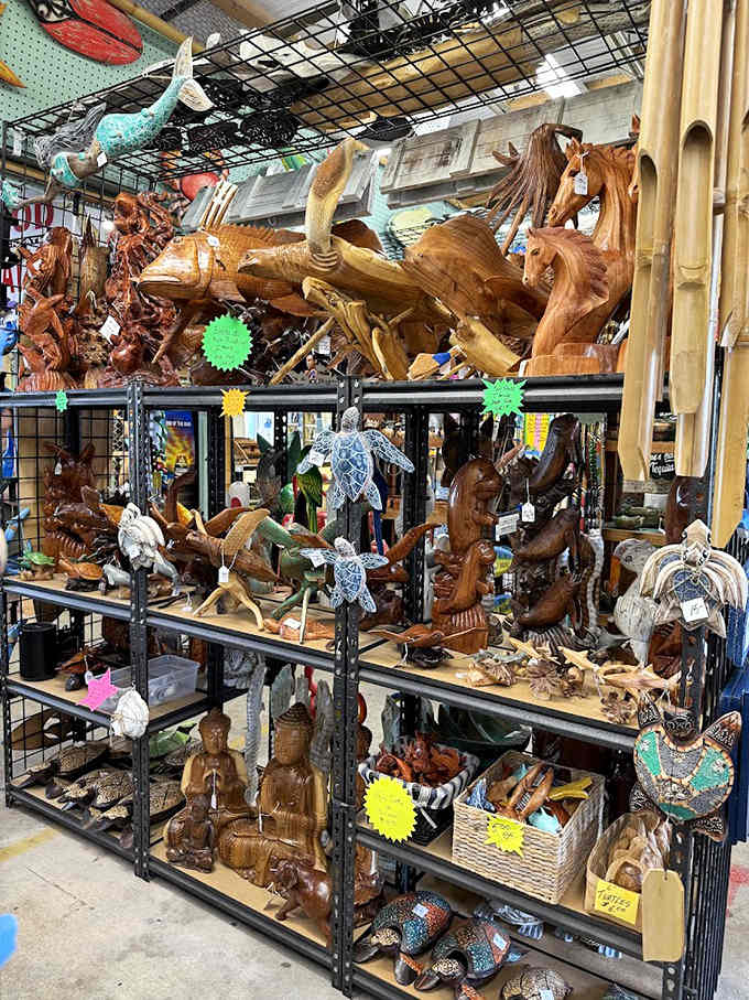 These hand-carved wooden sculptures showcase the kind of artistry that makes you wonder how anyone has that much patience and talent in one person.