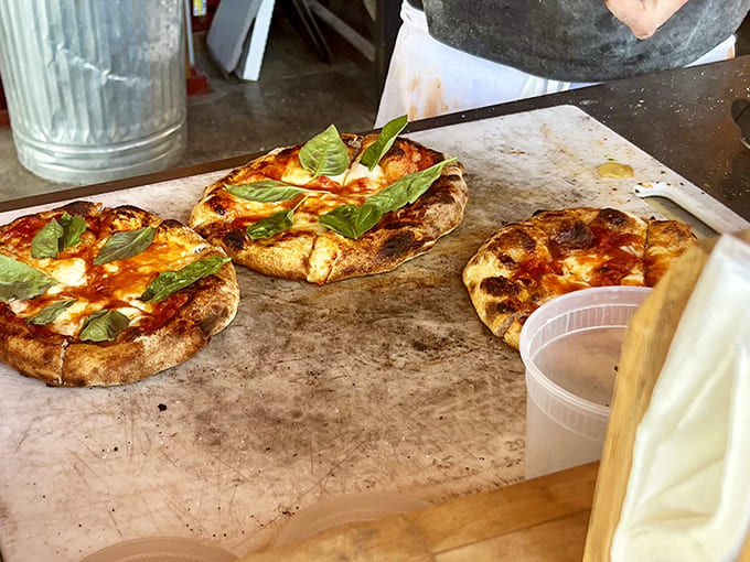 Even the pizza here is exceptional because apparently these overachievers couldn't just stop at perfect croissants.