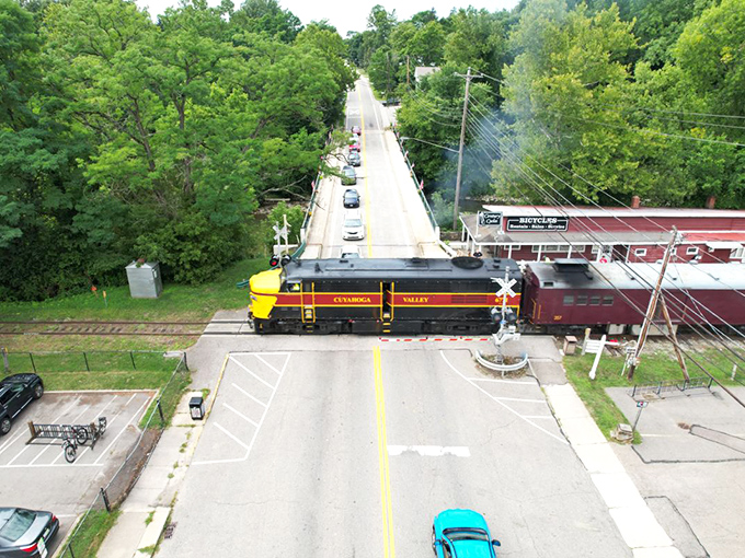 The Cuyahoga Valley Scenic Railroad chugs through history, offering views you simply can't get from your car window.