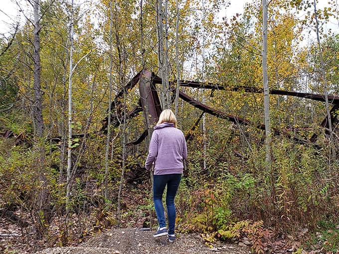 Standing before this twisted metal framework feels like archeology of joy&mdash;excavating memories from layers of rust and regrowth.
