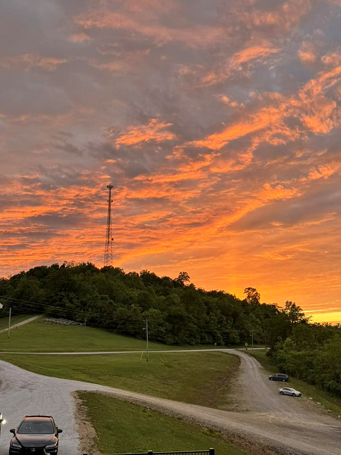 Nature's nightly light show &ndash; when Seneca Lake's skies ignite with colors no filter could improve upon.