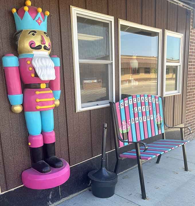 The festive exterior decorated with holiday cheer makes every day feel like December 25th, in the best possible way.