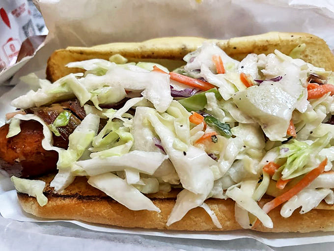 The "Blaze" brings the sizzle with bacon and creamy coleslaw &ndash; a combination that would make its namesake performer proud of its bold moves.