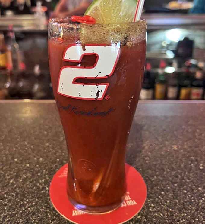 Bloody Mary: This isn't just a drink, it's a meal with a buzz&mdash;crowned with a plump shrimp that seems to be enjoying the view as much as you are.