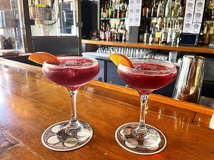 These vibrant berry margaritas aren't just drinks &ndash; they're liquid jewels that complement the theater's rich history with modern mixology flair.