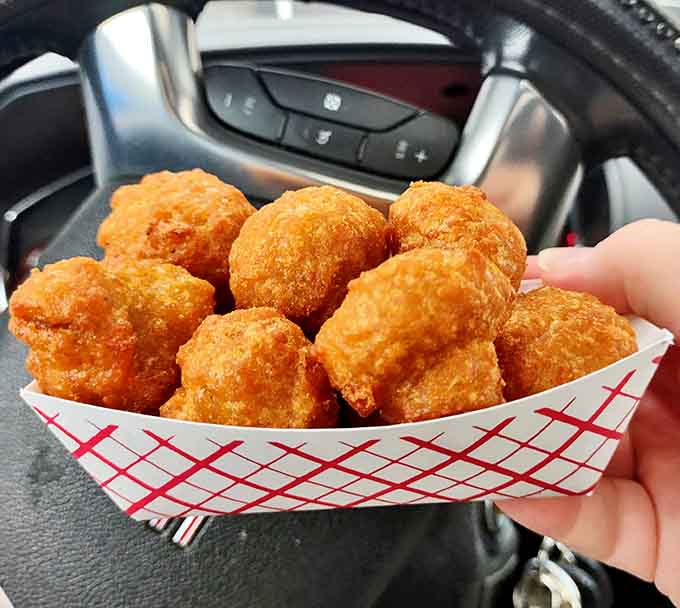 Breaded mushrooms that could convert even fungi skeptics &ndash; earthy, juicy centers with a golden coating that shatters satisfyingly with each bite.