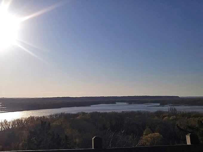 When the sun hits just right, turning ordinary water into a dazzling display of diamonds scattered across blue velvet.