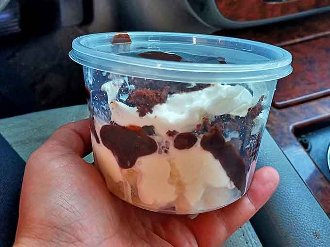 The brownie sundae at Red's doesn't need fancy plating &ndash; just chocolate, ice cream, and the willpower not to order a second one.