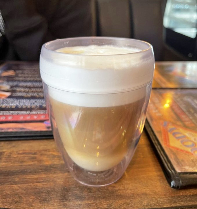 The cafe con leche – where Cuban tradition meets Tampa hospitality in a steamy, creamy cup of morning motivation.