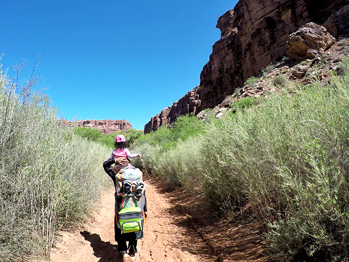 The path less traveled: Hikers make their way through the canyon, where every turn reveals new wonders worth discovering.