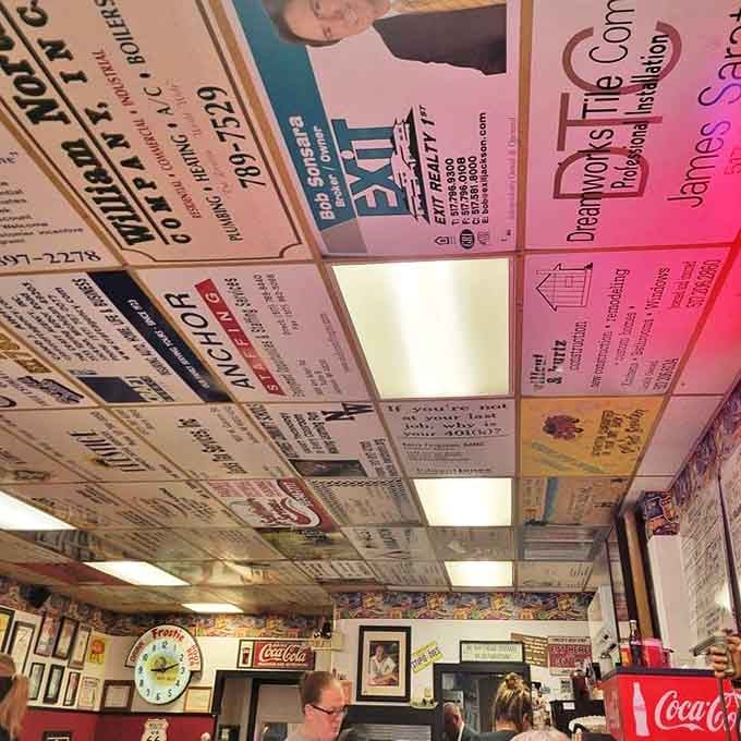 Look up at the Roxy and witness the most unique social network ever created &ndash; thousands of business cards telling stories of satisfied customers.