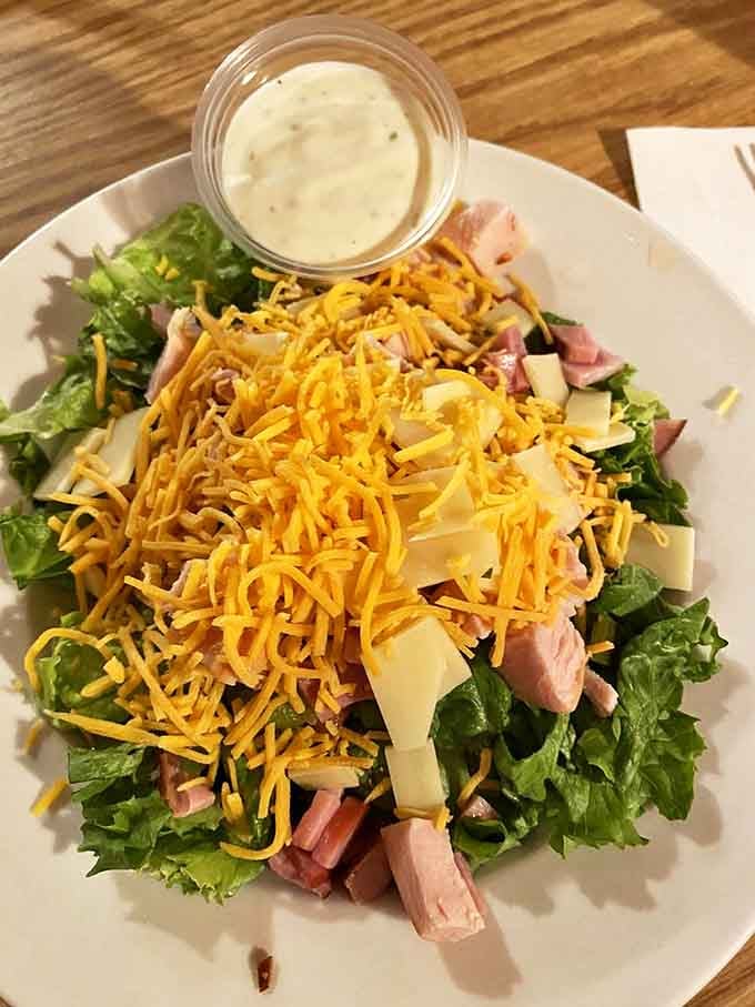 This chef salad isn't just lunch &ndash; it's a colorful mountain of protein and vegetables that makes healthy eating feel like cheating.