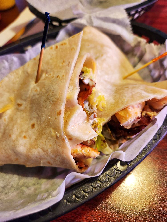 Crispy fried goodness alongside a wrap that's bursting with flavor &ndash; choices that make decision-making deliciously difficult.