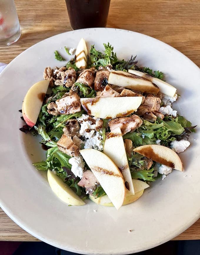 Fresh meets flavorful in this chicken apple salad, where crisp greens, grilled protein, and sweet fruit create a lighter path to satisfaction.