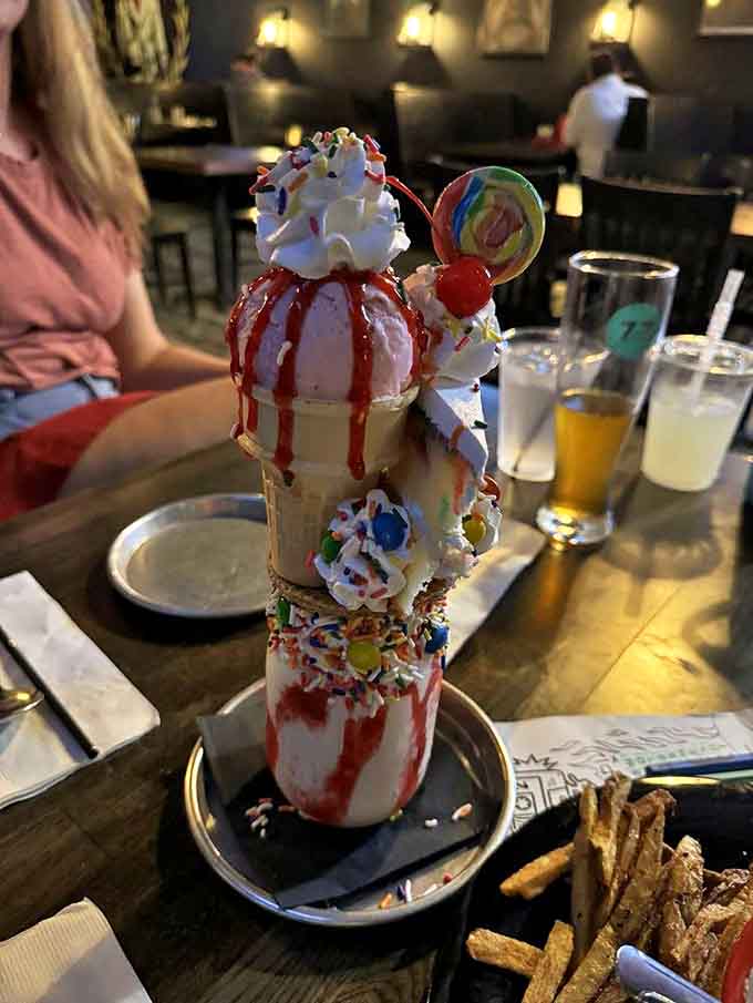 This Birthday Cake shake isn't celebrating a birthday &ndash; it's celebrating the very concept of joy, with sprinkles, whipped cream, and actual candy creating a portable party.