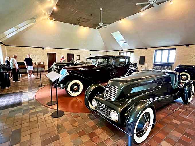 Automotive history gleams under careful preservation – these aren't just cars, they're mechanical time capsules of American innovation.