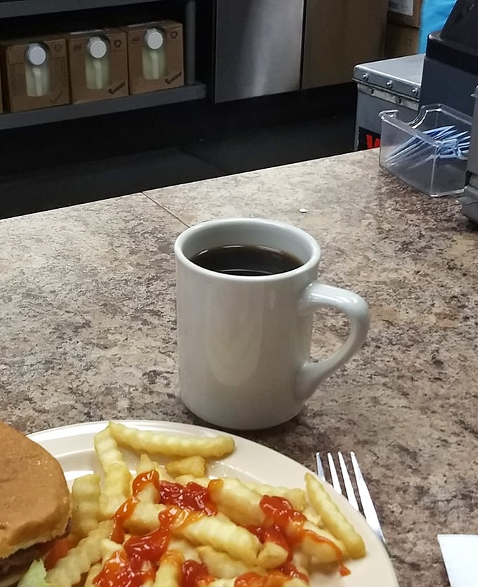Morning coffee and breakfast at Wally's &ndash; proving they're more than just a burger joint for those in the know.