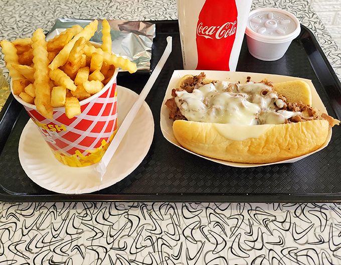 The Italian beef sandwich with those perfectly crispy crinkle-cut fries &ndash; proof that Dairy Joy isn't just a one-hit wonder in the dessert department.