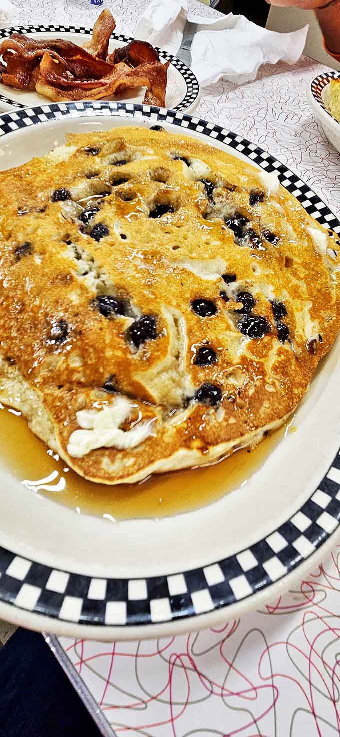 Not just a pancake &ndash; it's a berry-studded canvas of breakfast perfection that makes maple syrup feel like it's finally found its soulmate.