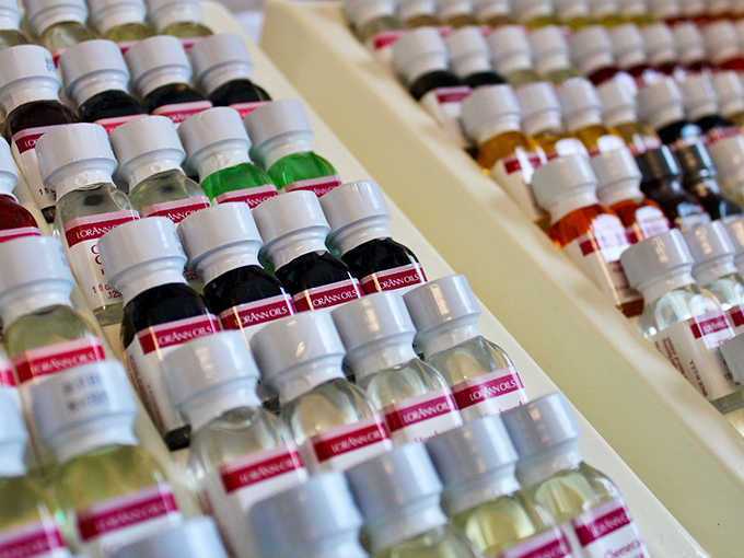 Rows of LorAnn oils stand like a chemist's dream &ndash; tiny bottles of concentrated flavor essences that transform simple sugar into extraordinary candy experiences.