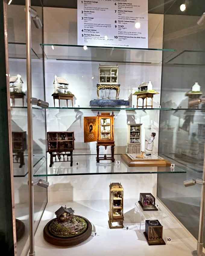 These diminutive furnishings showcase craftsmanship that would impress even the most discerning dollhouse decorator. Tiny luxury at its finest!