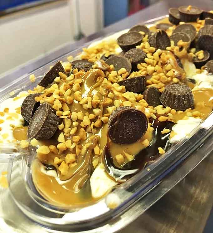 Peanut butter and chocolate unite in this bowl of bliss, proving that some flavor combinations are simply meant to be together forever.