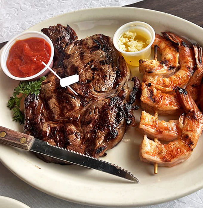 The culinary version of having your cake and eating it too, except instead of cake, it's premium steak and seafood.