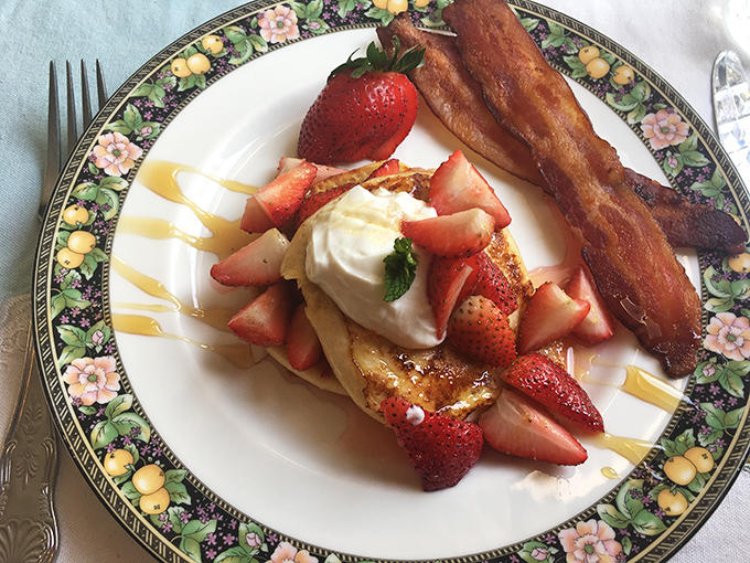 Breakfast elevated to an art form &ndash; where maple syrup cascades over fresh berries like nature's own sweet waterfall.