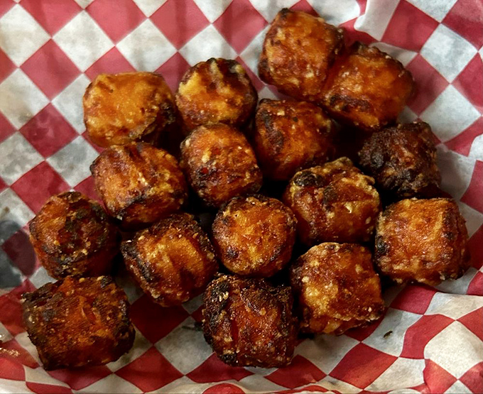 Sweet potato tots &ndash; the sophisticated cousin of regular tater tots who went to finishing school but still knows how to have fun.