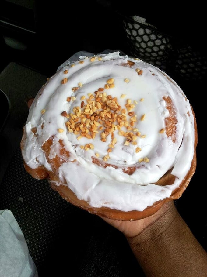 Sweet Roll: Behold the spiral of happiness! This cinnamon masterpiece unfurls in buttery layers crowned with icing that melts into every warm crevice.