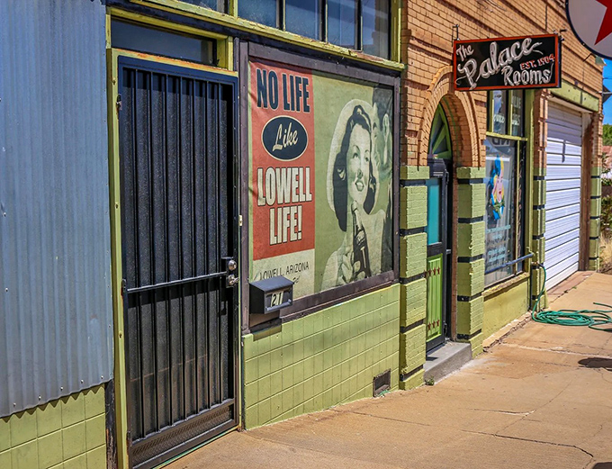 Historic Lowell's main drag showcases perfectly preserved storefronts that transport visitors straight back to the 1950s.