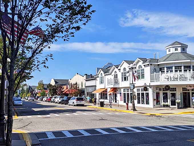 W Wear's storefront epitomizes Harbor Springs' shopping scene &ndash; sophisticated yet approachable, with displays that whisper "treat yourself."