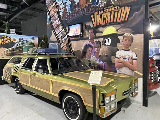 The Griswold family's infamous Wagon Queen Family Truckster, in metallic pea green glory &ndash; suburban nightmare or road trip dream machine?