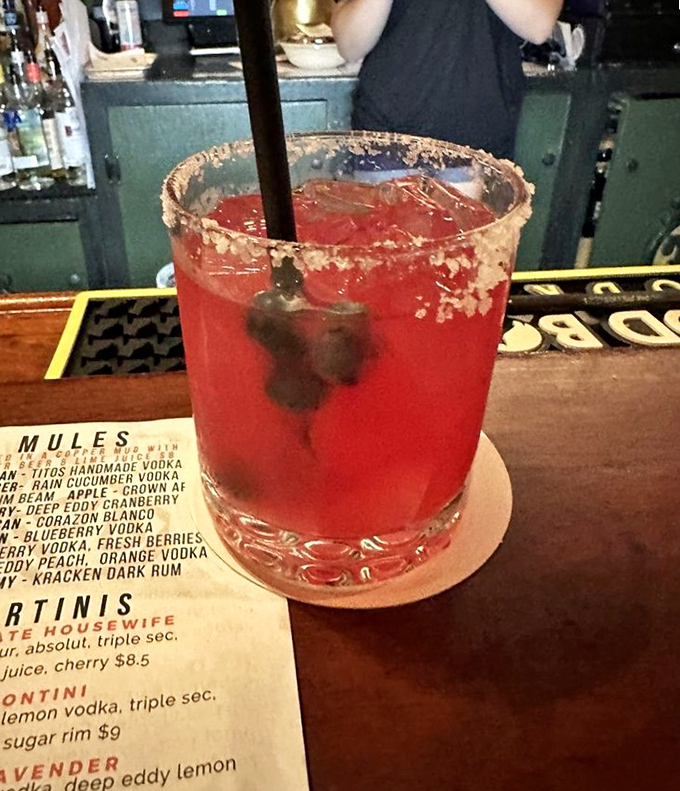 Vibrant cocktails add a splash of color and flavor &ndash; the perfect companion to Turk's hearty comfort food.